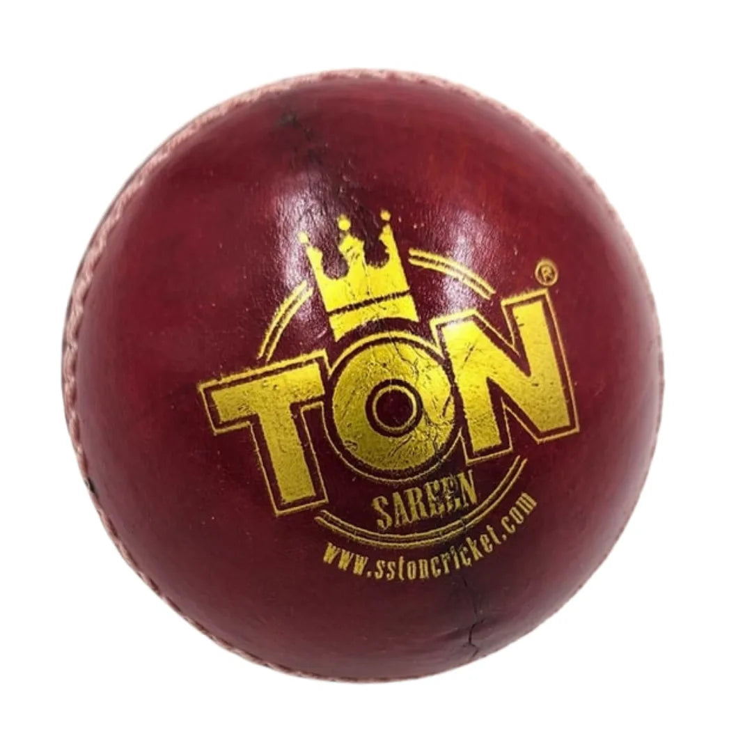 SS TON Elite 4-Piece Leather Cricket Ball | Red | PR Pro Sports