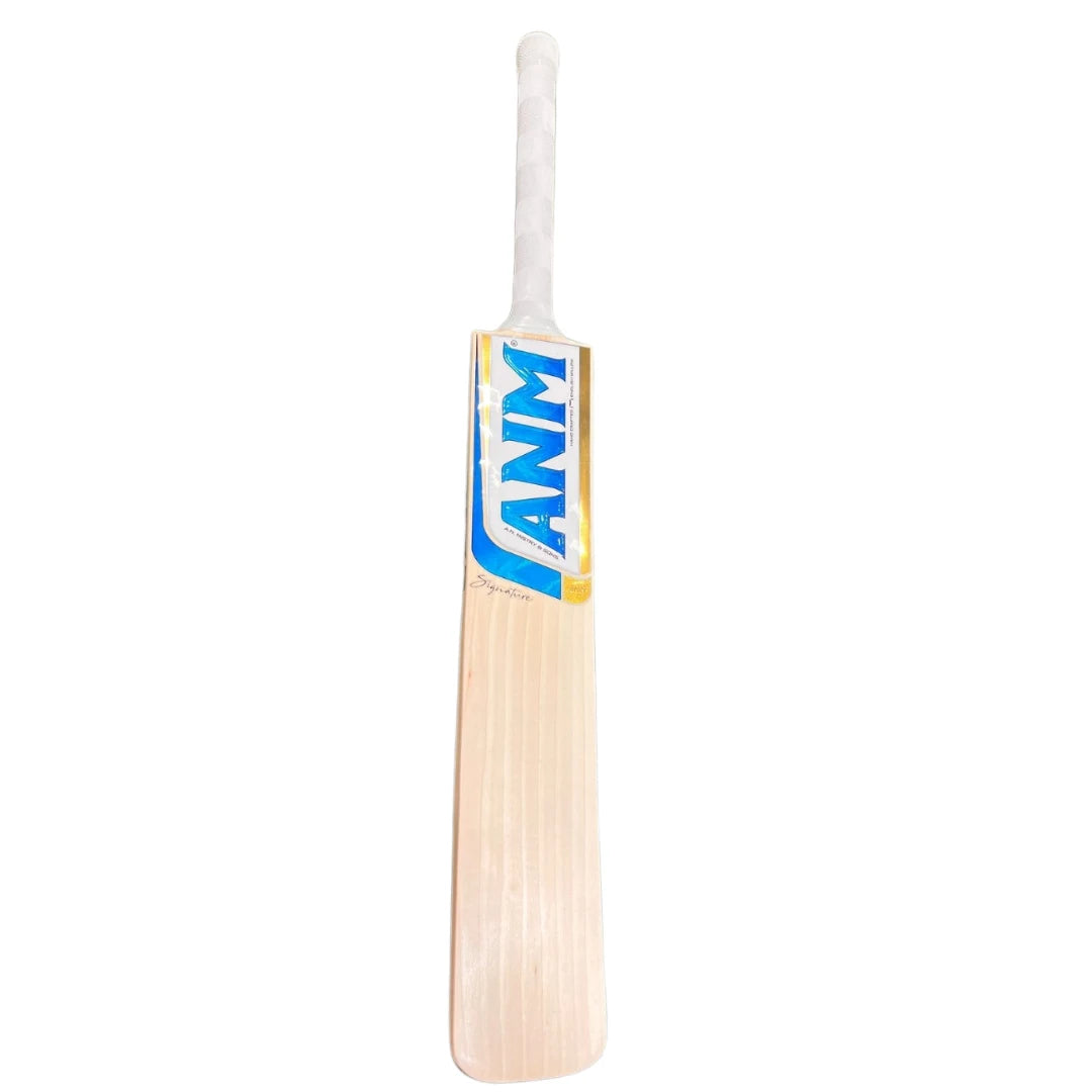 ANM SIGNATURE English Willow Cricket Bat | Size 5 / 1230gm | PR Pro Sports