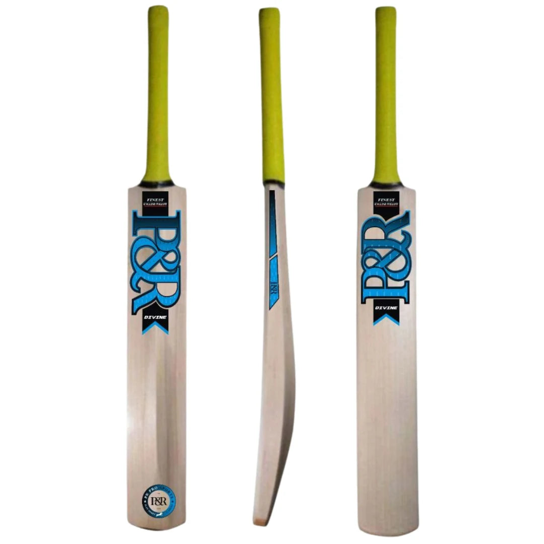 Custom P&R Divine Grade 1 Finest English Willow Cricket Bat | PR Pro Sports
